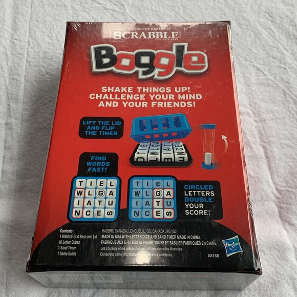 Hasbro | Games | Hasbro Boggle Game New 3minute Word Game From The ...